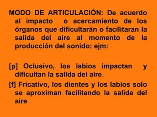 Fonética y fonología | PPT