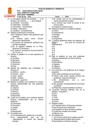 Fonética y fonología | DOC