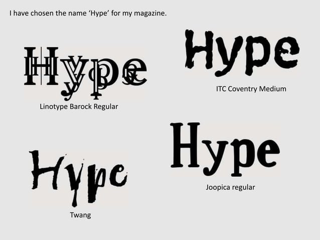 Font ideas | PPTX