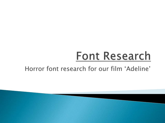 Font research | PPT