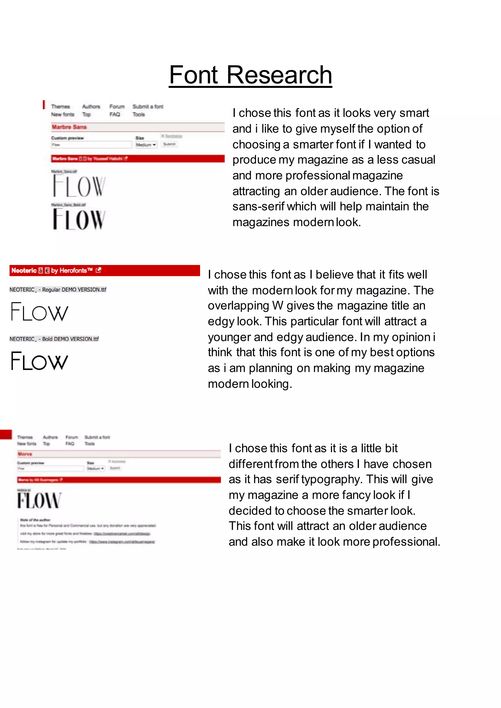 Font research | DOCX | Desktop Publishing | Computer Software and Applications