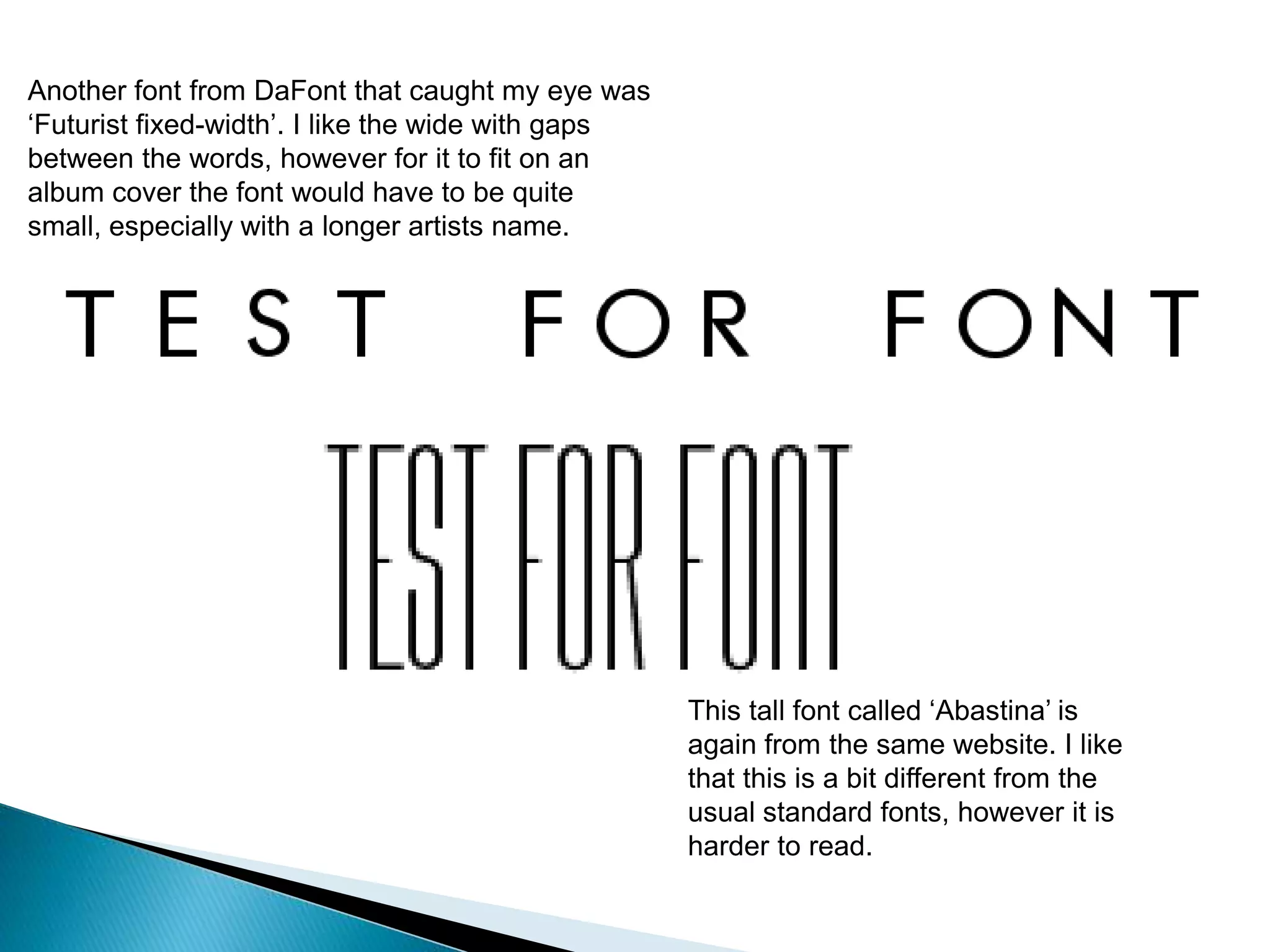 FONT RESEARCH AND DESIGN | PPT
