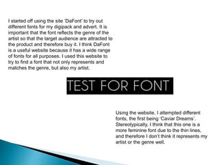 FONT RESEARCH AND DESIGN | PPT