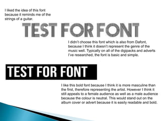 FONT RESEARCH AND DESIGN | PPT
