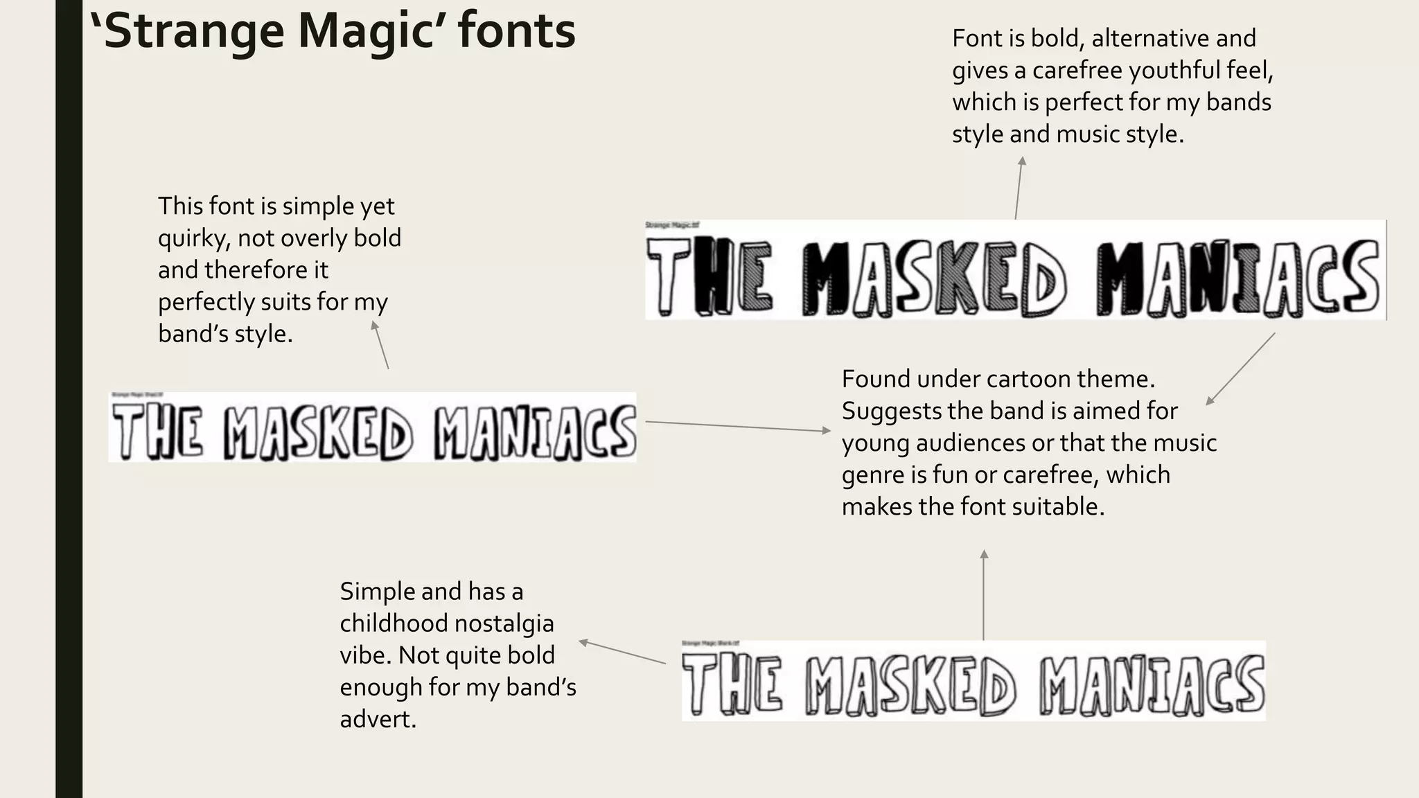 Font research fini | PPT