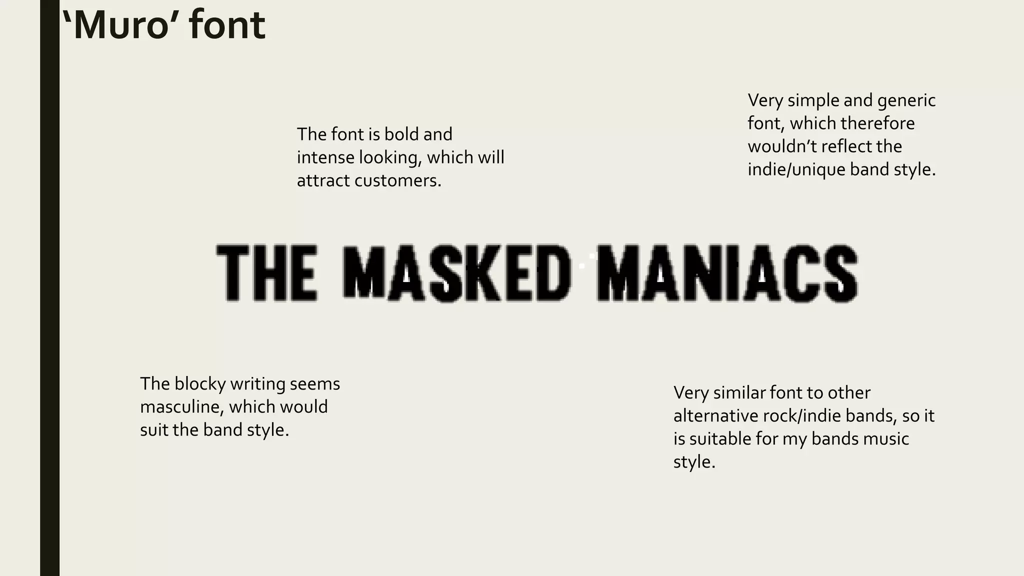 Font research fini | PPT