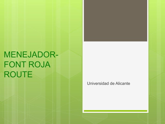 Font roja | PPTX