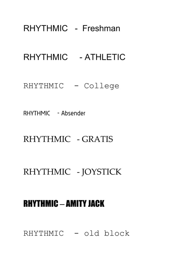 Fonts | PDF