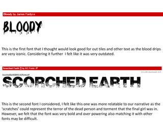 Font Decisions | PPT