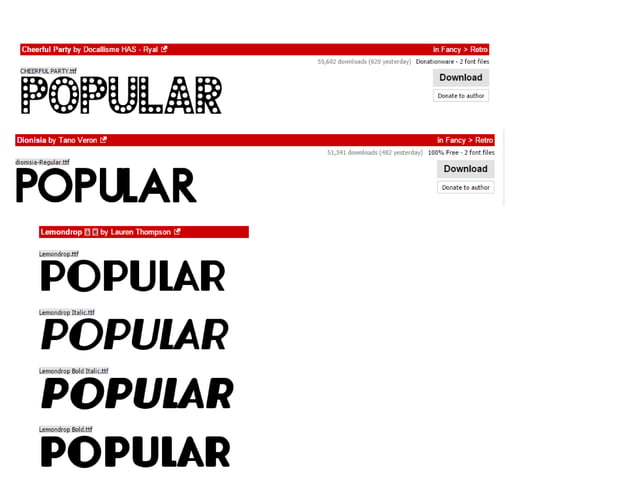 Fonts | PPT