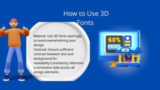 Creative 3D Fonts for Professional Designers | PPT