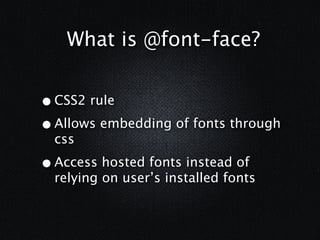 What the @font-face | ZIP
