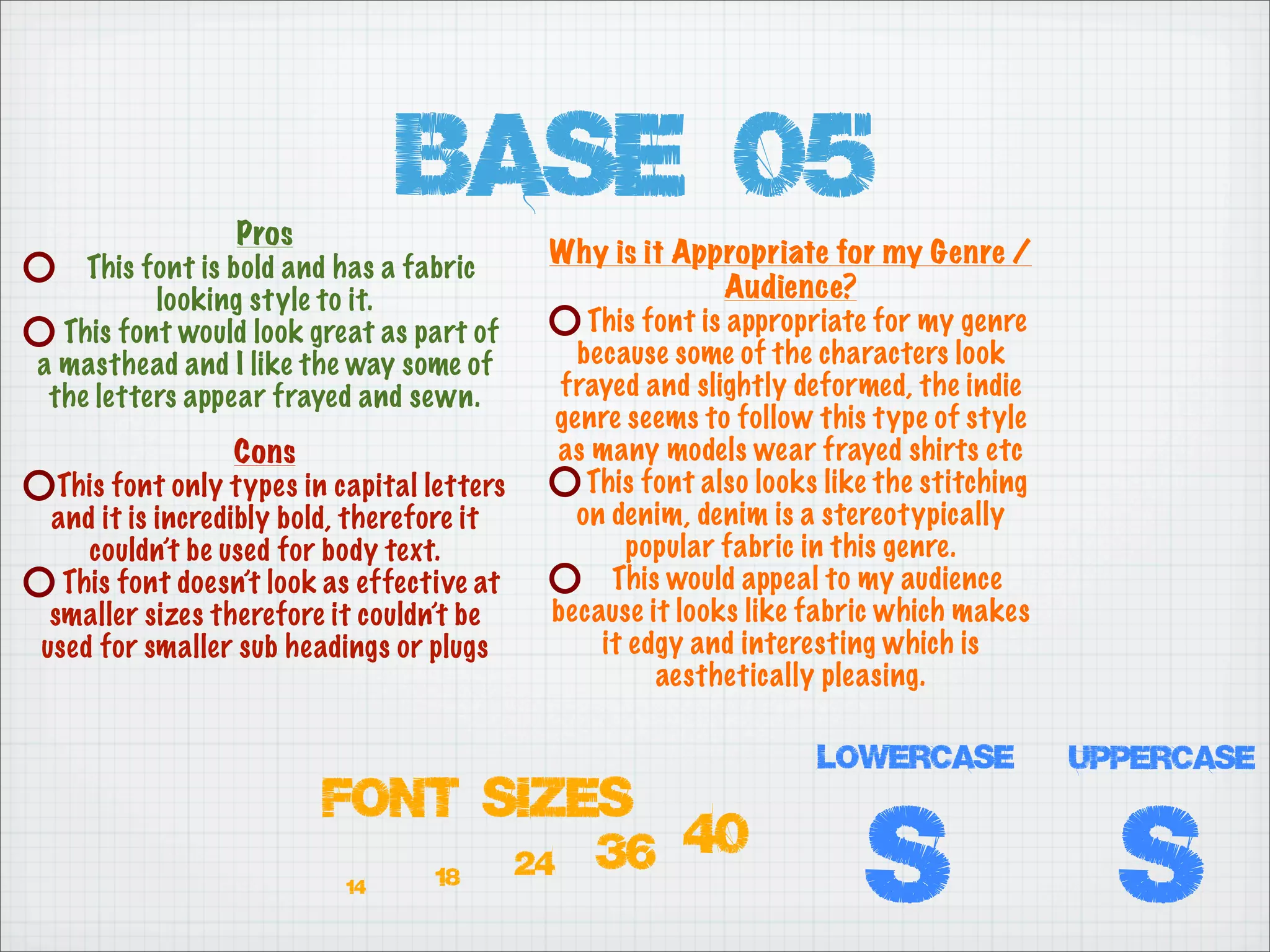 Fonts analysis | PDF