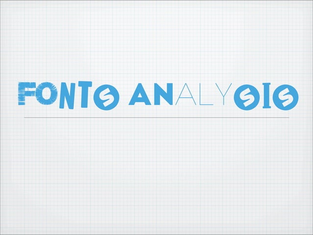 Fonts analysis | PPT