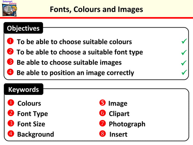 Fonts, Colours and Images | PPT