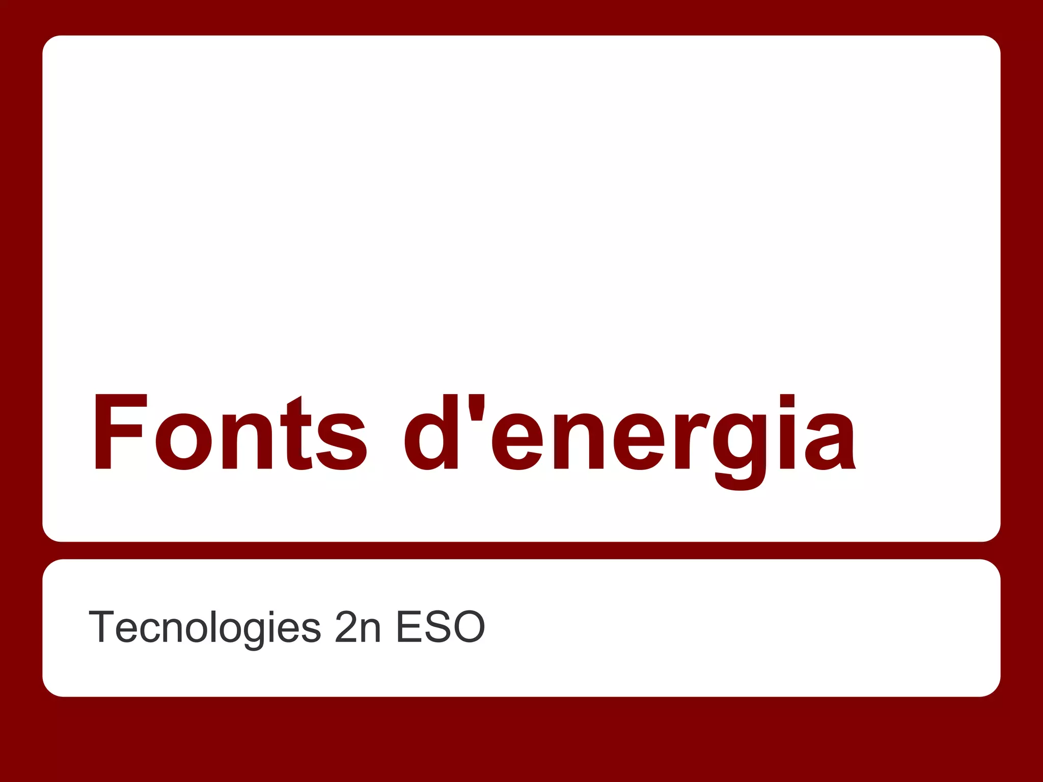 Fontsdenergia | PDF