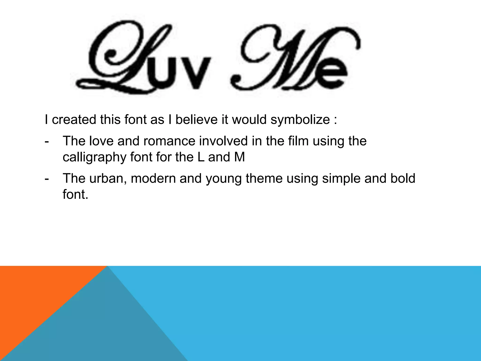 Fonts for film title | PPTX