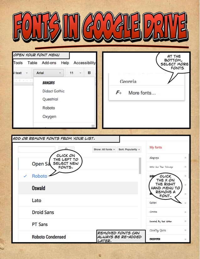 Fonts in google drive | PDF