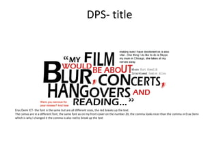 Fonts i used on my dps and why | PPT