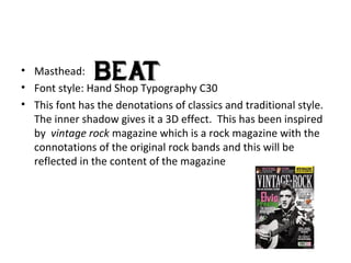 Font styles | PPT | Soft Rock | Rock Music