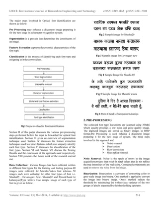 Font type identification of hindi printed document | PDF