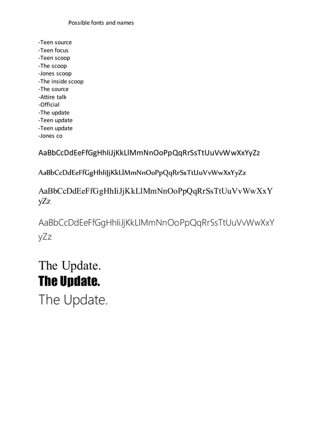 Font Styles And Magazine Names font-styles-and-magazine-names