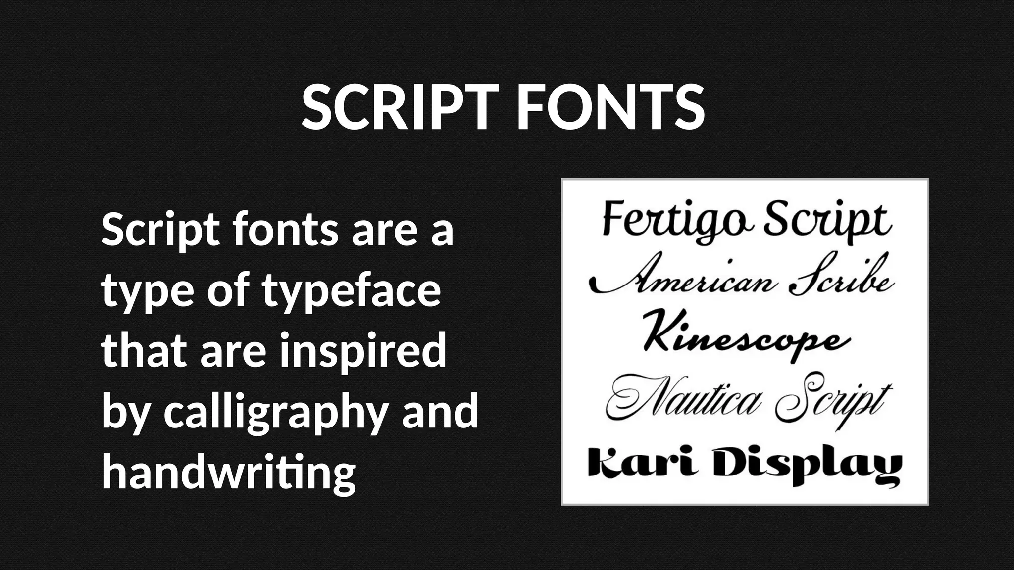 FONT TYPES AN INTODUCTION & TYPOGRAPHY FONT STYLES | PPT