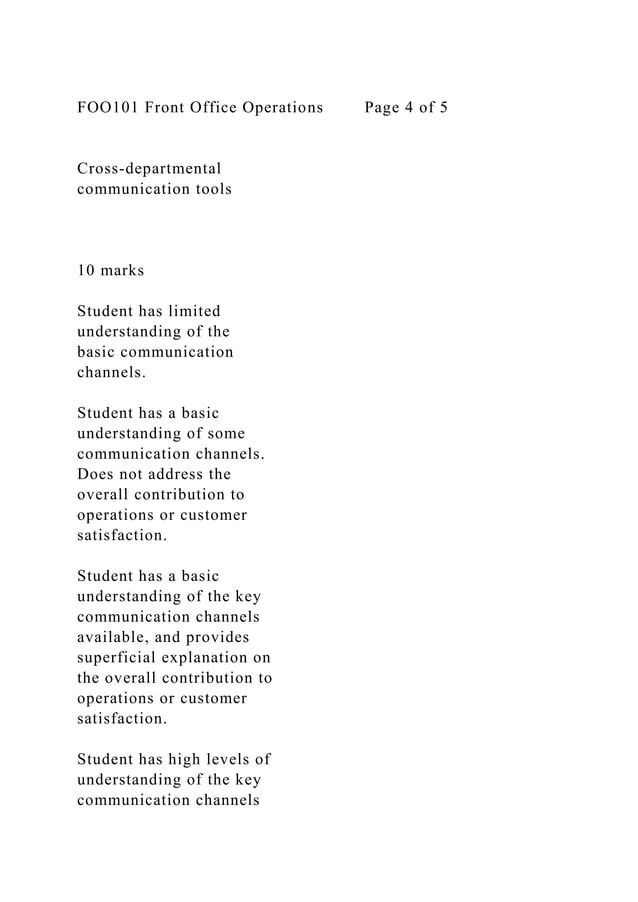 FOO101 Assessment 4 Brief.Docx Page 1 of 5 ASSESSMEN.docx