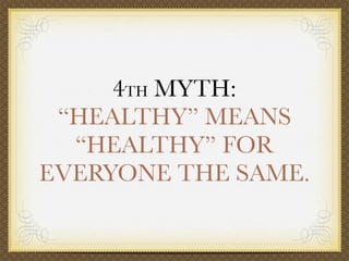 Common Food Myths | KEY