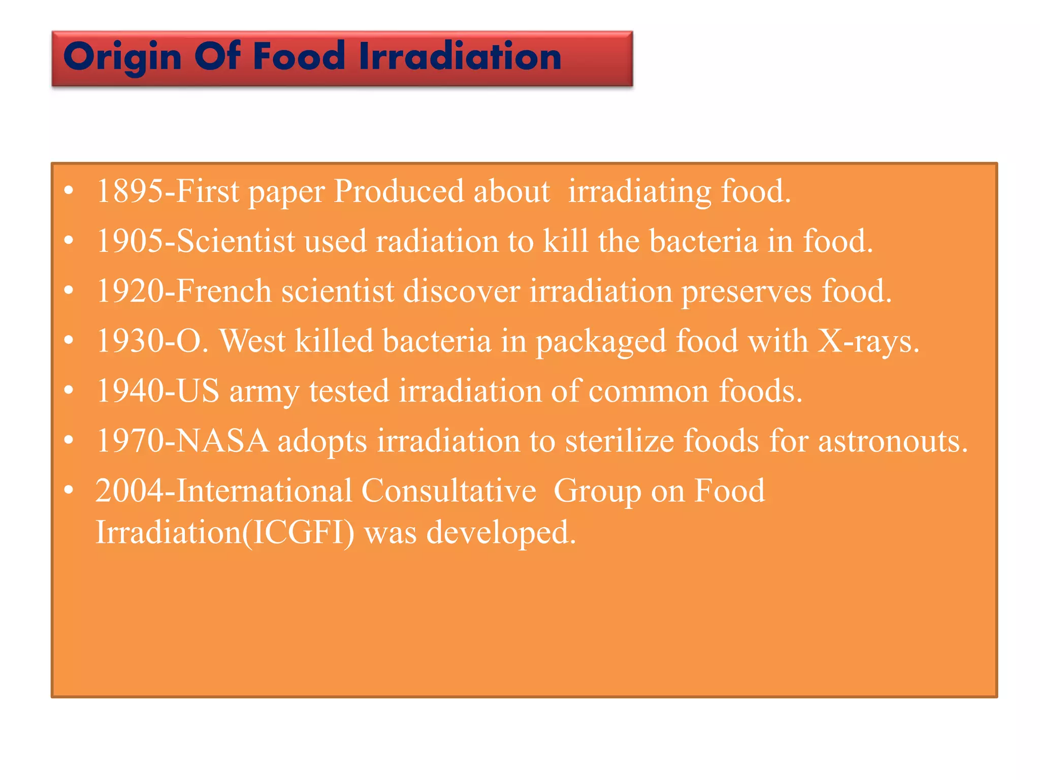 Food Irradiation | PPTX