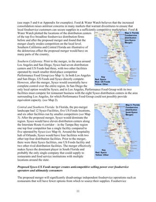 Food & Water Watch Comment on Proposed Sysco US Foods Merger | PDF ...