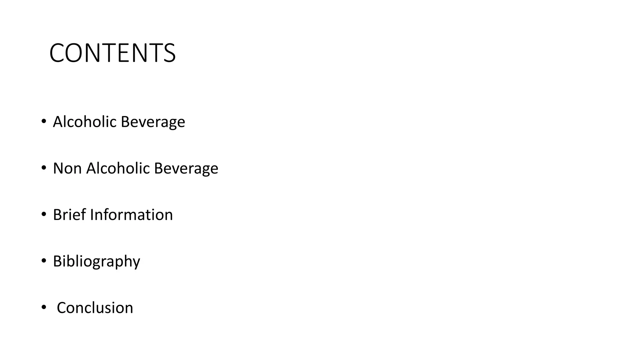 Food and Beverages | PPTX | Alcoholic Beverages | Food & Drink