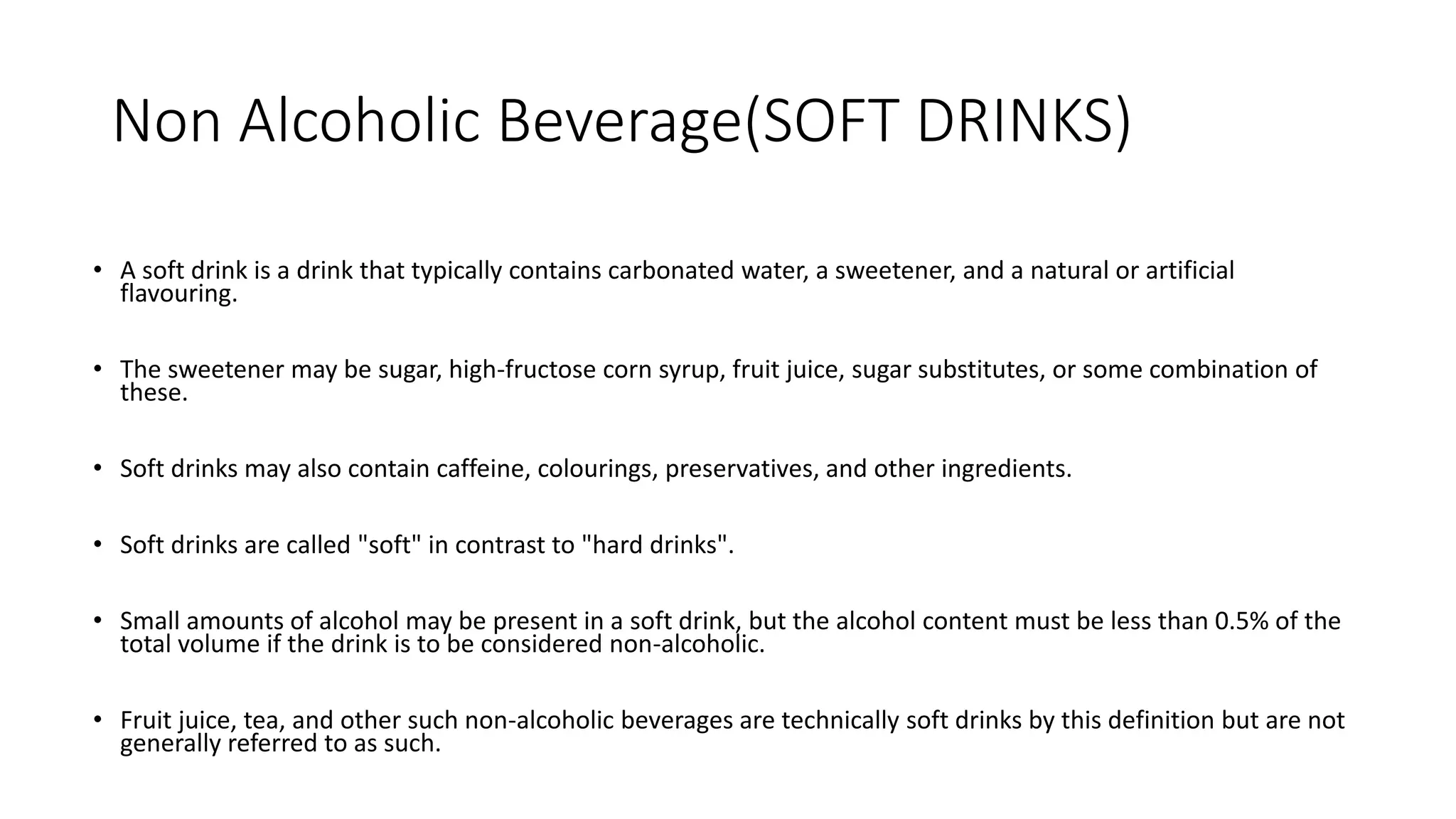 Food and Beverages | PPTX