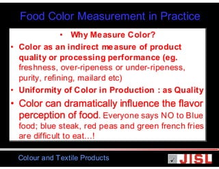 Food color measurement jisl | PDF