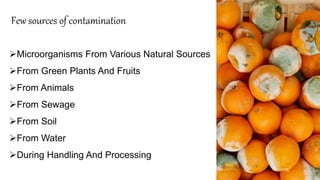 Sources of food contamination and prevention | PPTX