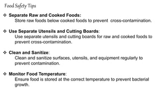 Sources of food contamination and prevention | PPTX