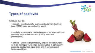 food-additives.pptx | Healthy Cooking and Eating | Food & Drink
