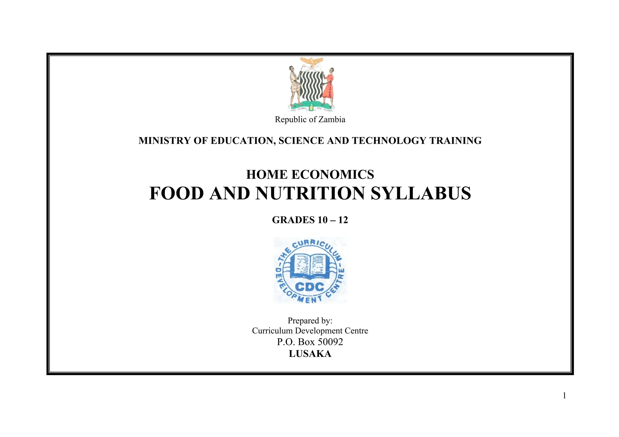 Food-and-Nutrition.pdf syllabus grade 12 | PDF