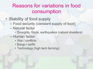 Sec 4 Exp Food Consumption | PPT