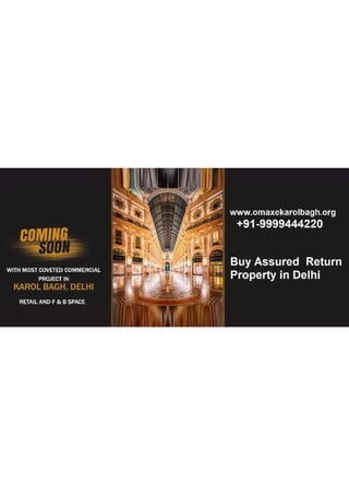 Omaxe Karol Bagh Assured Return Commercial Property | PDF