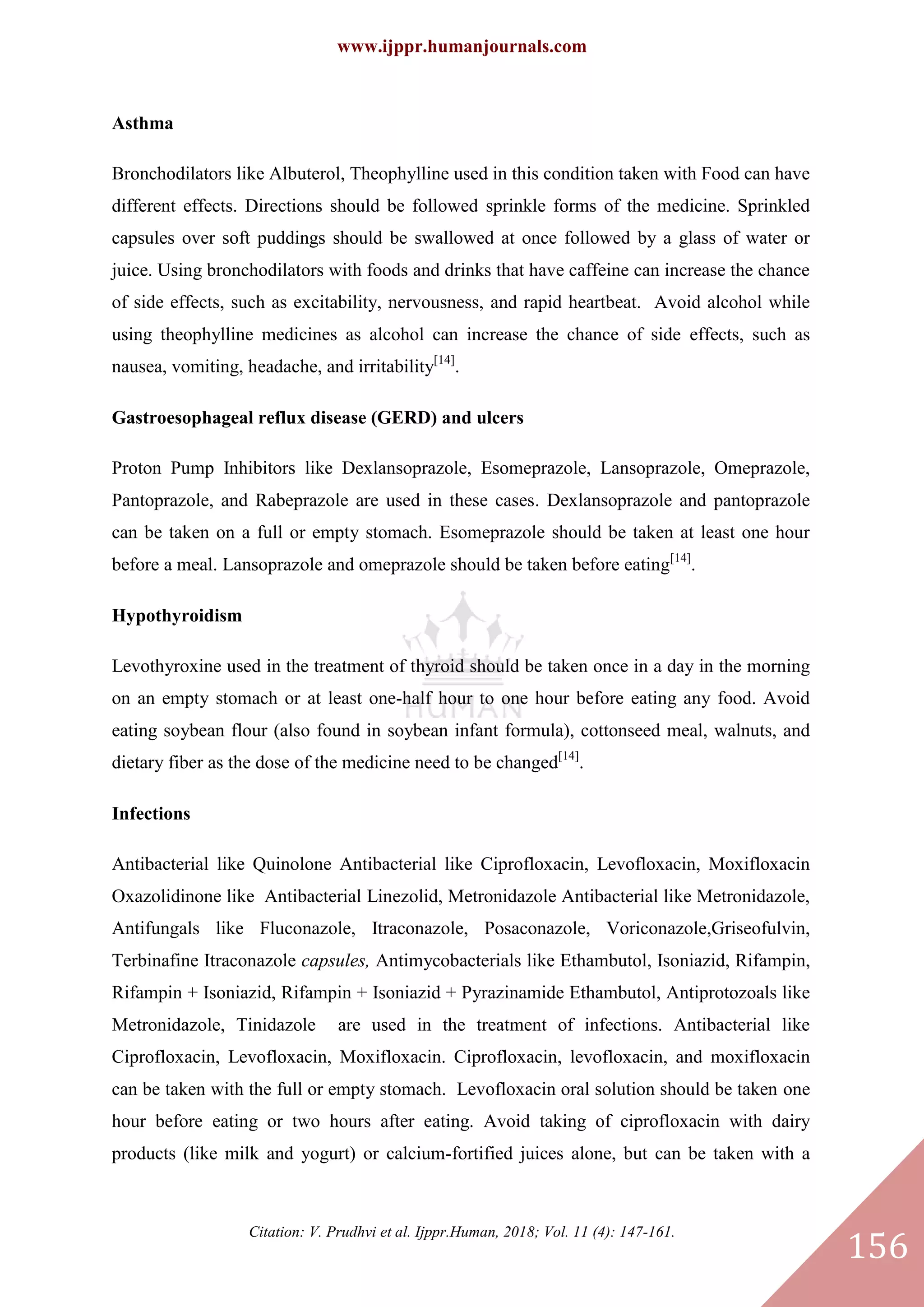 Food drug interactions | PDF