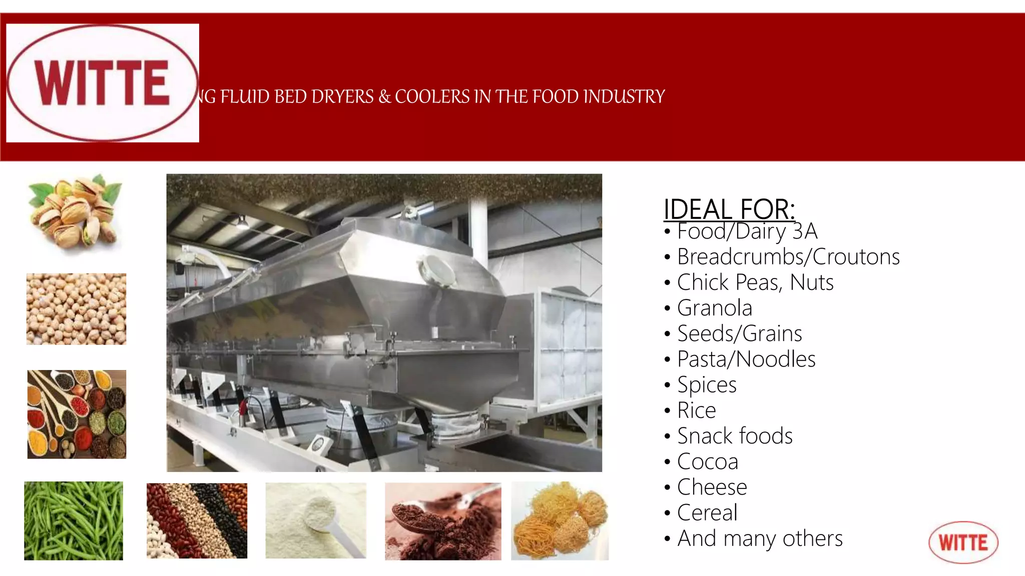 Witte Dryers in the Food Industry | PPT