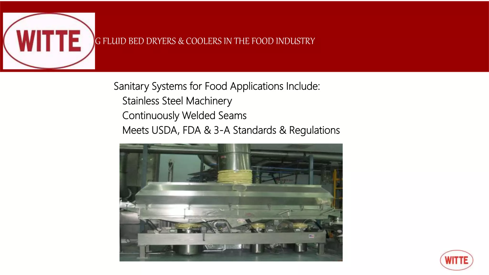 Witte Dryers in the Food Industry | PPT