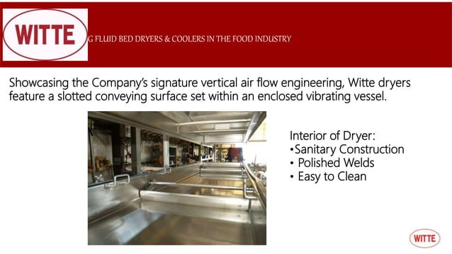 Witte Dryers in the Food Industry | PPT