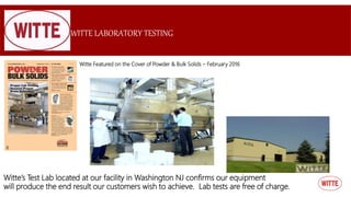 Witte Dryers in the Food Industry | PPTX