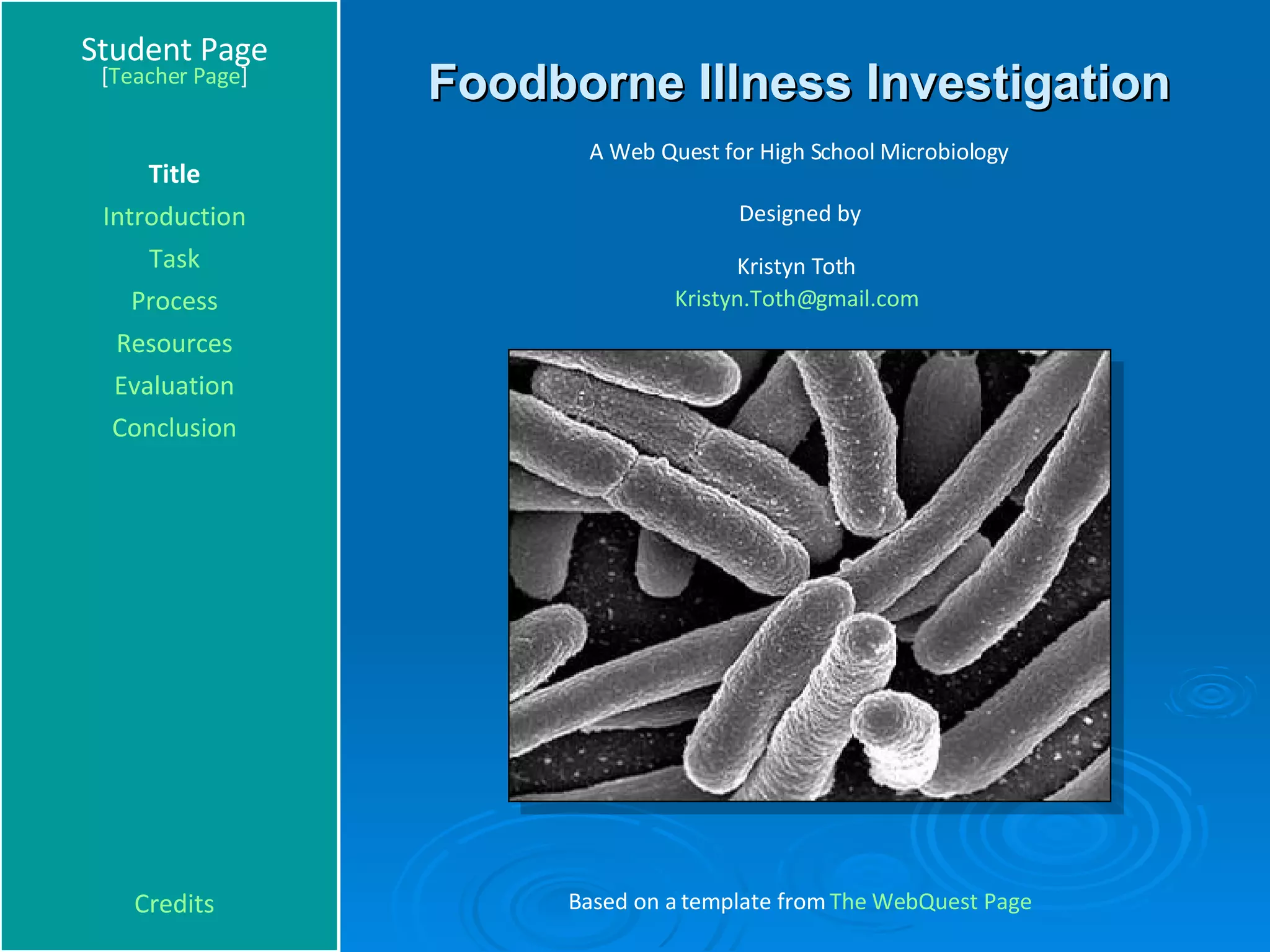 Food Illness Investigation Web Quest | PPT | Infectious Diseases ...