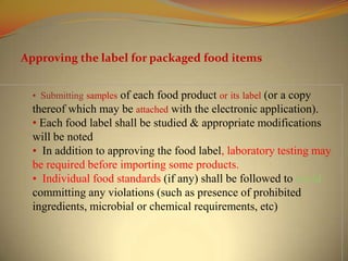 Food Importing & Re-Expor Recuirments in the UAE | PPTX
