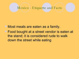Food in Central America and Mexico | PPT