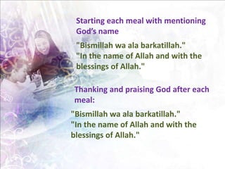 Food Islamic Etiquette | PPSX