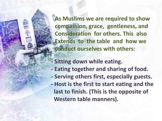 Food Islamic Etiquette | PPSX